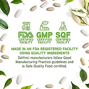 DaVinci Labs ADK - Dietary Supplement to Support Bone Structure, Heart Health and Immune Function - with Vitamin A, Vitamin D3 5,000 IU and Vitamin K2 - Gluten-Free - 60 Vegetarian Capsules