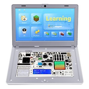 Programming Laptop for Raspberry Pi, for Raspberry Pi 4 Kit, CrowPi2 Programming Laptop, Single Board Computer - Advanced Kit
