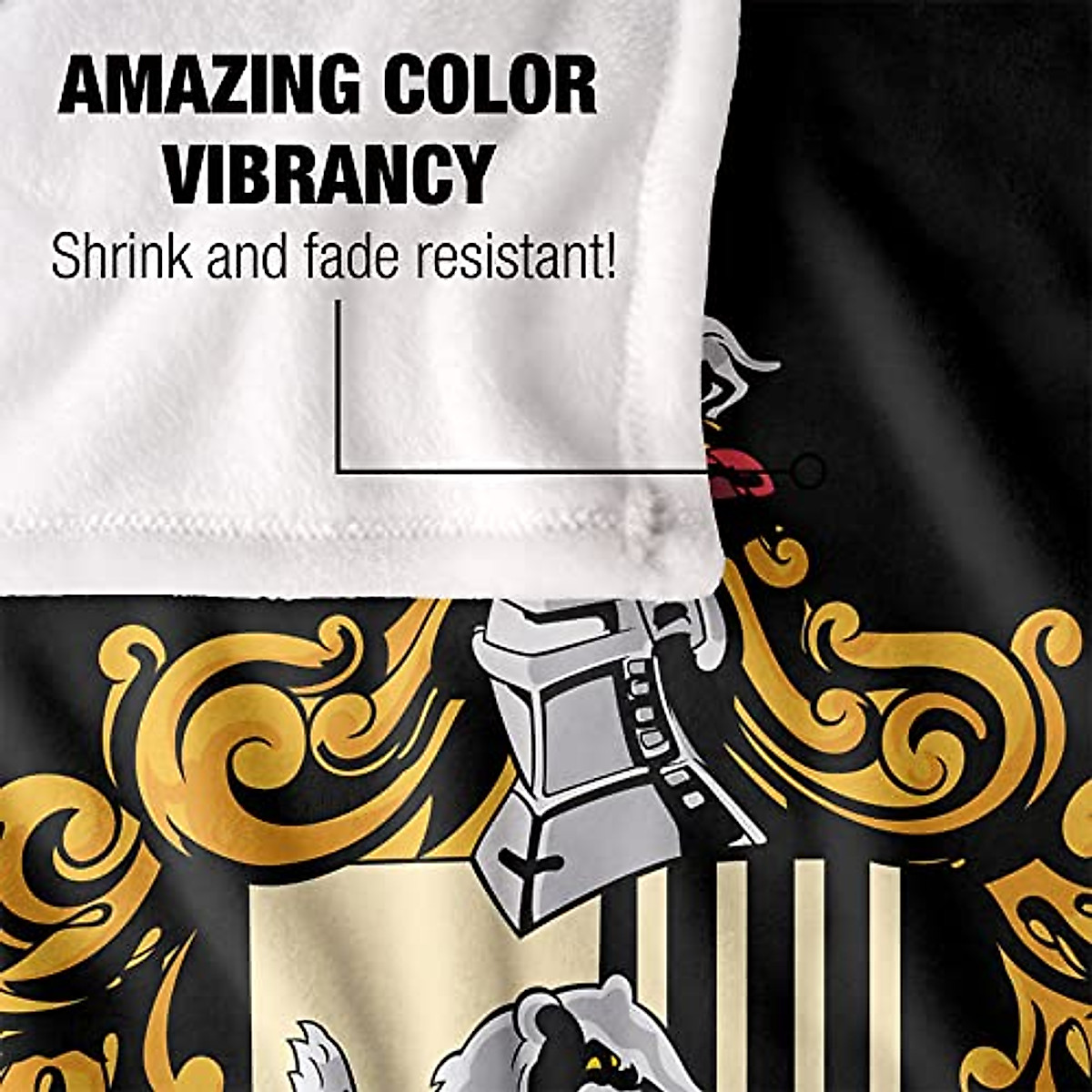 Harry Potter Hufflepuff Crest Officially Licensed Silky Touch Super Soft Throw Blanket 50" x 60"