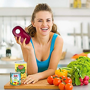 Electric Can Opener - Vcwtty One Touch Battery Operated Handheld Can Opener for Any Size, No Sharp Edge, Food-Safe, Seniors, Arthritis and Chef, Kitchen Best Gadget (Red)