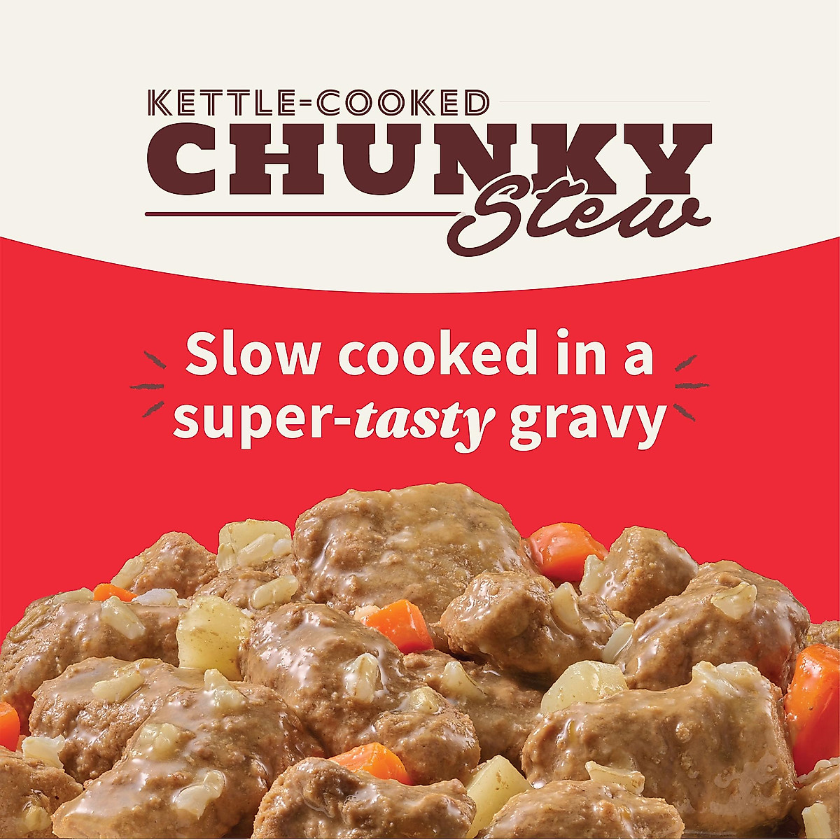 Halo Elevate Wet Dog Food, Kettle Cooked Chunky Healthy Grains Duck & Beef Stew with Carrots, White Potatoes & Brown Rice, 12.7oz (Pack of 6)