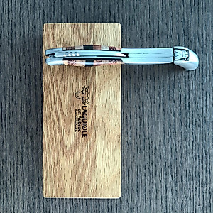 Laguiole En Aubrac Sommelier Waiter's Corkscrew, Woodstock Wood Handle, Wine Opener With Foil Cutter & Bottle Opener