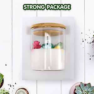 Tuitessine Succulent Cactus Terrarium Candles with Bamboo Lid Natural Wax Cute Succulent Scented Catcus Candle for Plant Lovers Teacher Appreciation Mother's Day Gift Spa Home Decoration