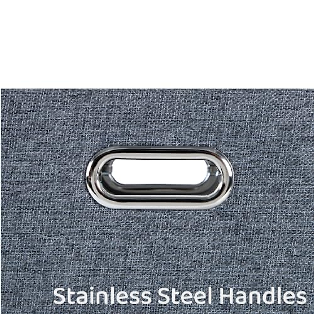 FABINADO Storage Bins with Lid, Fabric Closet Organizer, Foldable Storage Container, 2 Pack, Anthracite Gray,16.9''x12.2''x11.4''