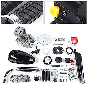 100cc Bicycle Engine Kit 2 Stroke Bike Engine Kit Motorized Bike Kit Bikes Bicycle Motor Kit (44 Tooth Sprocket)