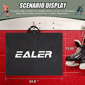 EALER HAG301 Hockey Individual Garment Bag, Heavy Duty Hanging Garment Bags Travel Garment Bags Black Suit Bags