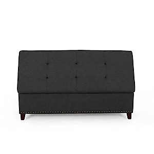 Christopher Knight Home Obert Ottoman, Dark Gray