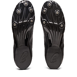 ASICS Unisex Hyper MD 8 Track & Field Shoes, 11.5, Black/Gunmetal