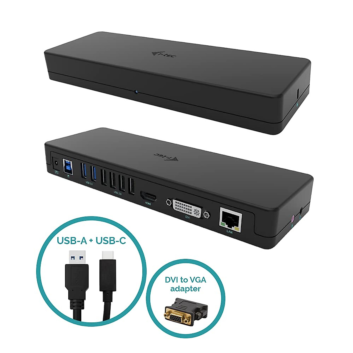 I-TEC USB 3.0 / USB-C Dual Display Docking Station HDMI DV