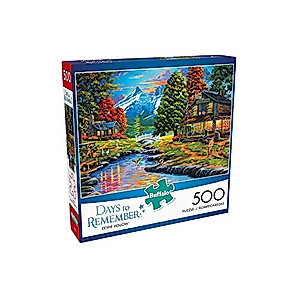 Buffalo Games - Days to Remember - Dewie Hollow - 500 Piece Jigsaw Puzzle , Orange, Yellow, Green , 21.25"L X 15"W