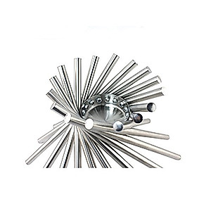 LANDTOM® Creative Stainless Steel Rotation Fruit Bowl/Fruit Basket/Fruit Stand/Fruit Holder with Free Orange Peeler, Silver