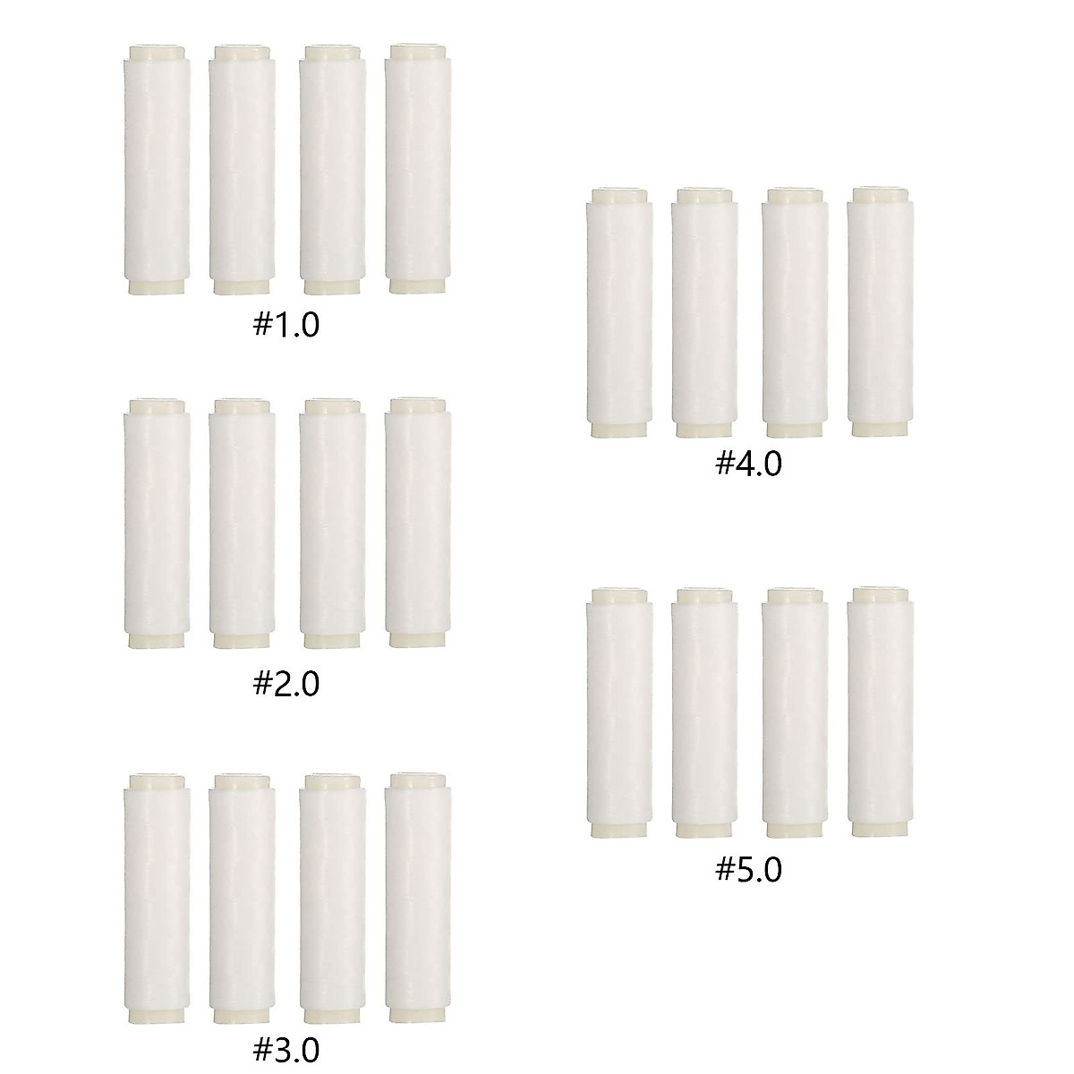 4Pcs 656ft 0.15mm Diameter Bait Elastic Thread Sea Fishing Tying Material Per Spool Stretchy Invisible Sea Fishing line Nylon Fishing line Fishing Bait Thread Clear Fishing String line Stretchy Fish