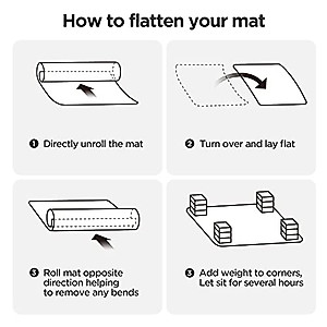 Office Chair Mat for Carpet, 48"X36" 2.2mm Thick, Rectangle Desk Chair Mat with Studs for Low, Standard, and No Pile Carpeted Floors, Easy Flat and Glide Floor Mat, Transparent and Sturdy
