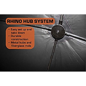 Rhino Blinds R600-MOC 3 Person Hunting Ground Blind, Mossy Oak Breakup Country, 60x60 inch