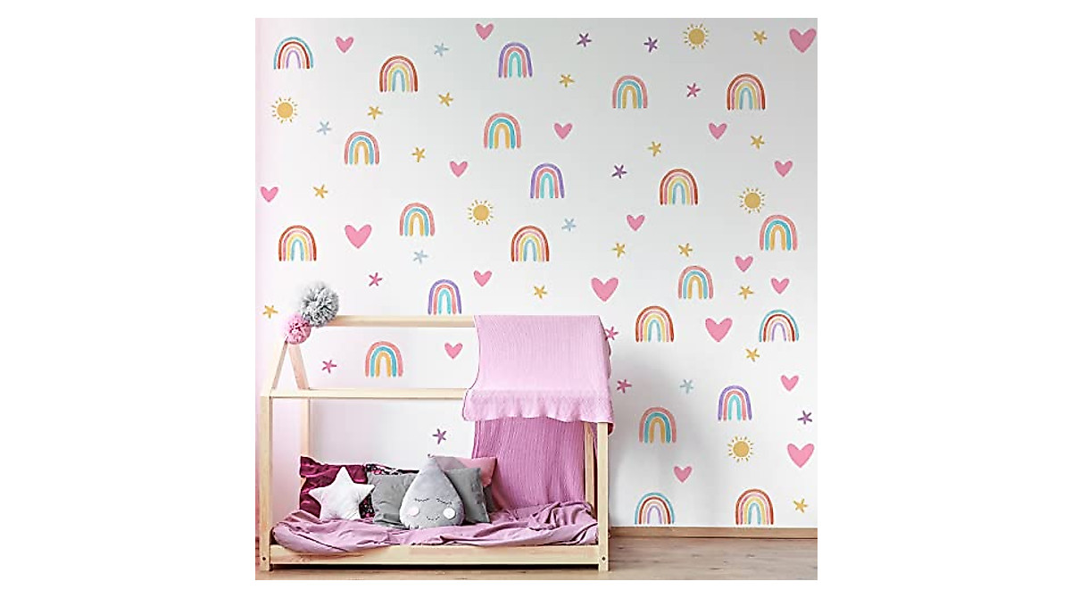 Enchanting Boho Rainbow Wall Decor for Kids