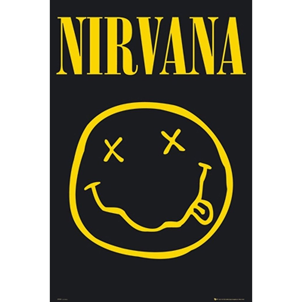 BEYONDTHEWALL Archive Nirvana Smiley Face Alternative Grunge Rock Music Poster Print (24x36 UNFRAMED Poster)