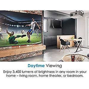 Optoma UHD30 True 4K UHD Gaming Projector | 16ms Response Time with Enhanced Gaming Mode | Lowest Input Lag on 4K Projector | 240Hz Refresh Rate | HDR10 & HLG