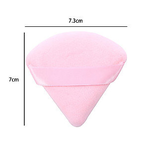 ZHOULL Mini Powder Puff Face Triangle Makeup Puff Finger Soft Makeup Puff Setting Sponge Mineral Powder for Mineral Powder Loose Powder Body Powder Cosmetic Foundation(Pink)