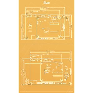 BIGTREETECH Upgrade PI TFT50 V2.1 TFT LCD Display DSI 800x480 for Raspberry Pi 4 3 2 Model B RPi 1 B B+ A A+ 3D Printer Controller (5in Capacitive Touch Screen)