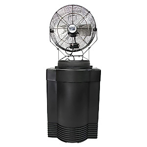 Maxx Air Premium Misting Fan w/Standalone Tank, Swamp Cooler for Commercial, Residential, Athletic Use (Mid Pressure 18")