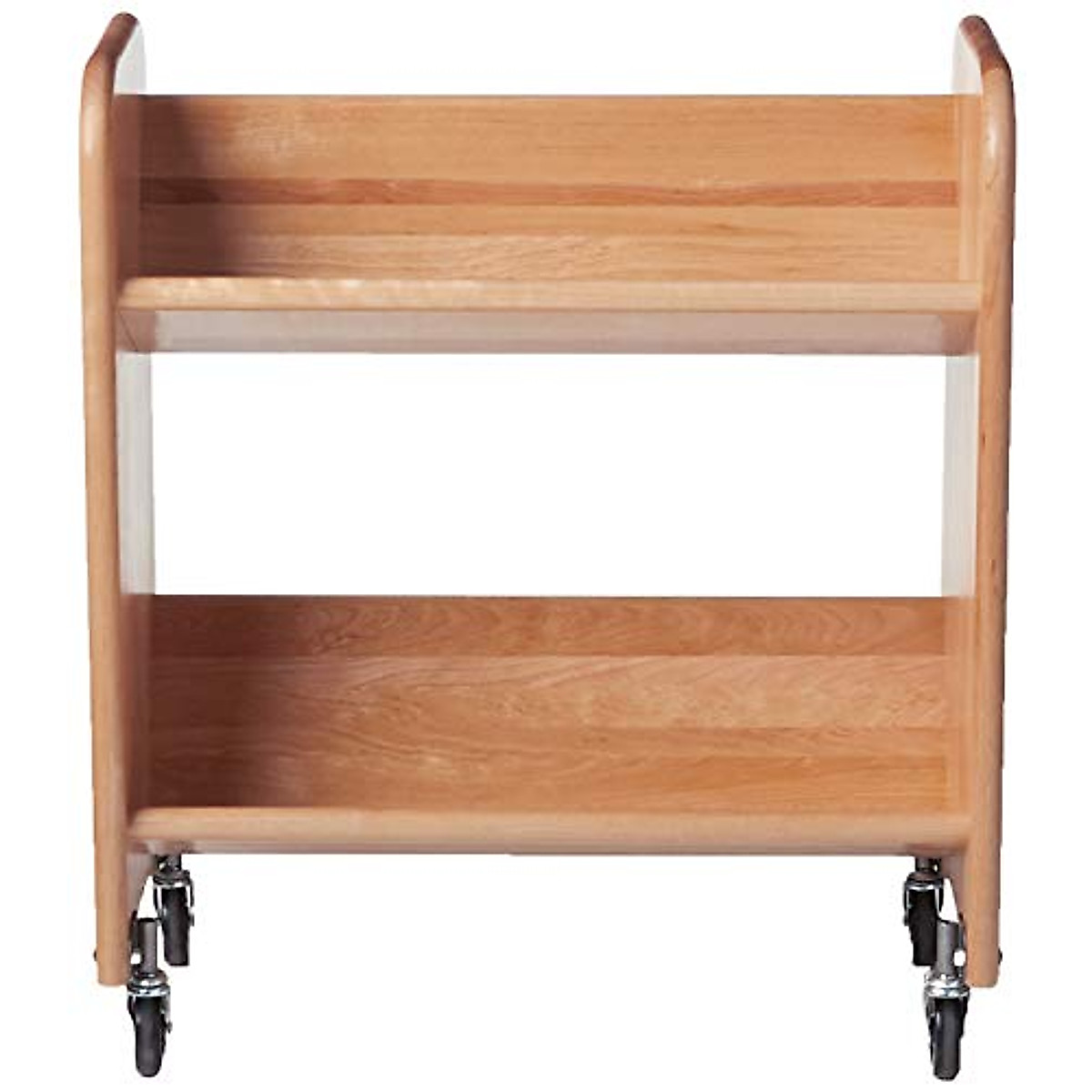 Catskill Craftsmen Bookmaster Rack with Tilted Shelves, Natural Birch