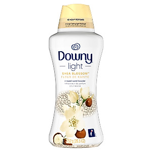 Downy Light Laundry Scent Booster Beads for Washer, Shea Blossom, 26.5 oz, with No Heavy Perfumes
