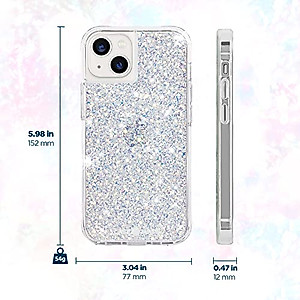 Case-Mate iPhone 13 Case for Women [10ft Drop Protection] [Wireless Charging] Twinkle Stardust Phone Case for iPhone 13 - Luxury Glitter iPhone Case - Shock Absorbing, Anti Scratch, Lightweight