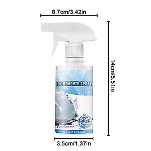 Bavokon 60ml Updated Deicing and Snow Melting Agent,Ice Off Windshield Spray,Winshield -Icer,Winter Windshield Removal Defrosting Liquid & Snow Melting Agent,Windshield Snow Melting -icer