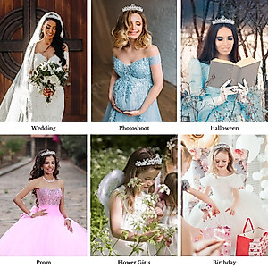 Jaciya Silver Crystal Tiaras Crowns for Women Birthday Tiara for Girls Princess Crown Rhinestone Headband Quinceanera Headpieces Wedding Prom Pageant Party