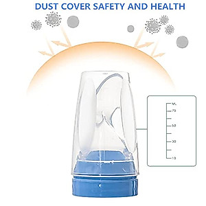 Gaodear Baby Food Feeder,Silicone Squeeze Rice Cereal Bottle, Soft-Tip Dispensing Spoon with Brush Set (Blue,4oz/120ml for 4 Months+ Babies)