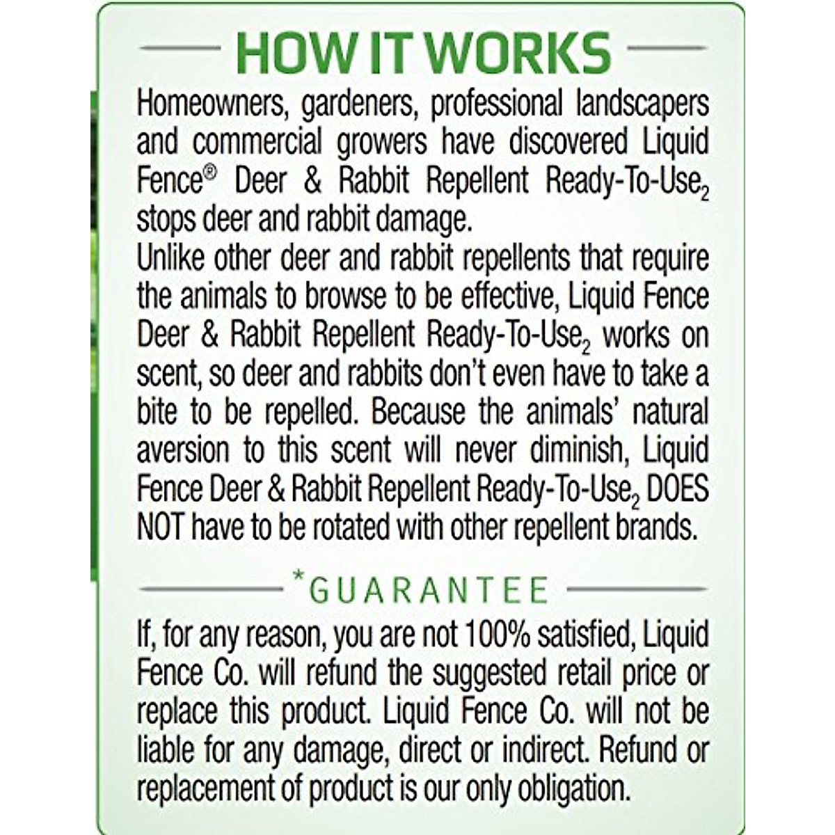 Liquid Fence Deer & Rabbit Repellent Ready-to-Use, 32-Ounce, 4-Pack (81126-1)