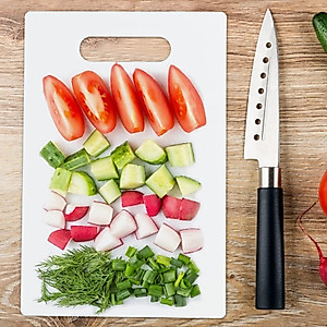 Kiddream Small Plastic Kitchen Cutting Board, Chopping Board Mat Set of 4