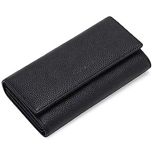 GOIACII Women's Wallet RFID Blocking Genuine Leather Large Capacity Card holder Ladies Clutch purses for women