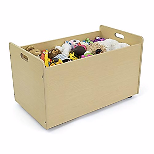 Humble Crew Toy Box with Wheels, Natural (TB234)