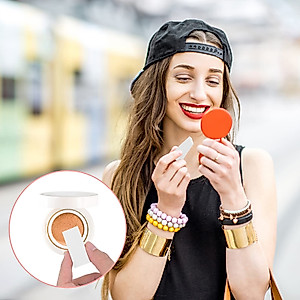 Molain 48 Pieces Powder Puffs Elasticity Makeup Sponge Blender Foundation Applicator Reusable Non-latex Cosmetic Beauty Tool for Powder/Face Cream/Nails White