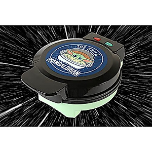 Uncanny Brands Star Wars The Mandalorian The Child Waffle Maker- Grogu Waffles