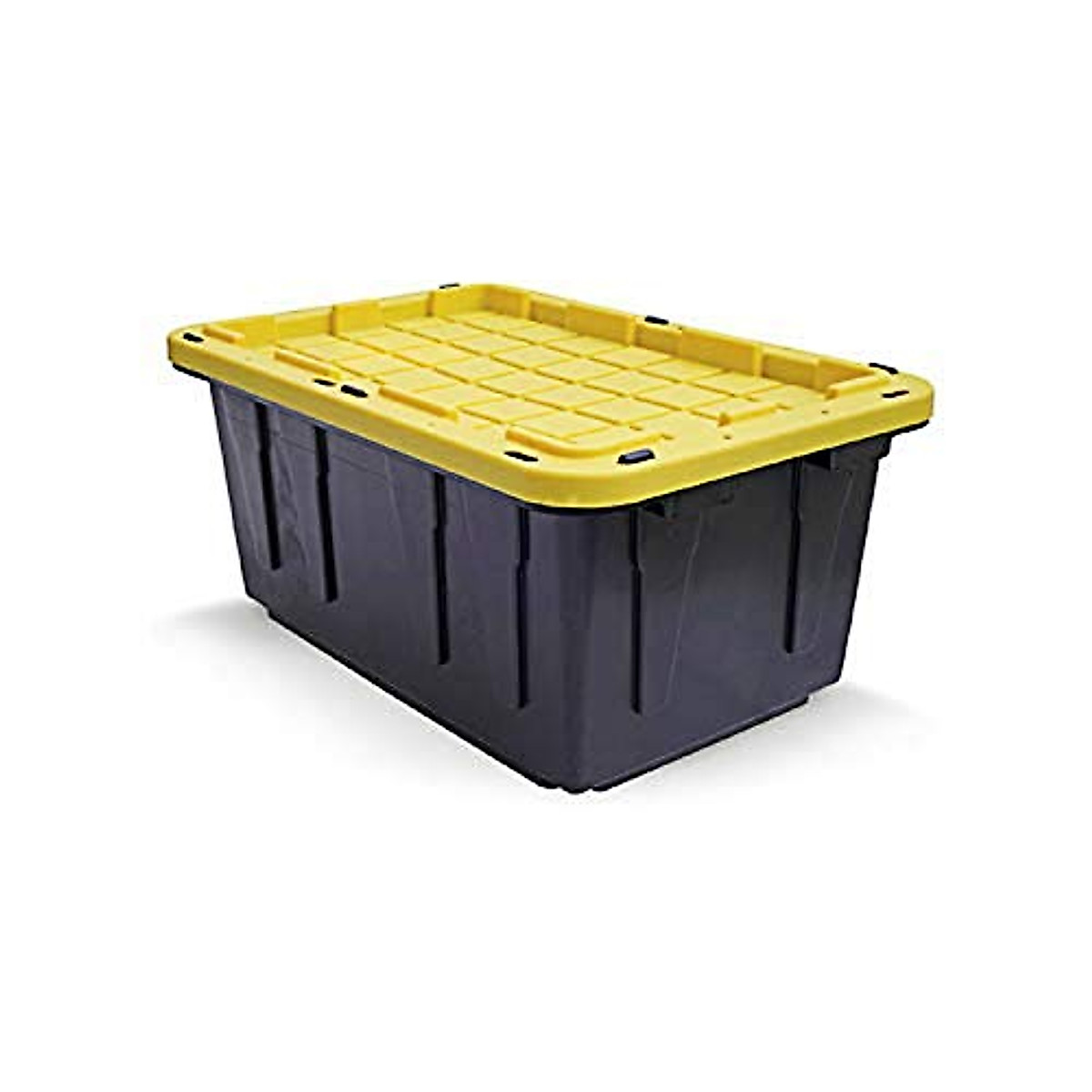 CREATIVE PLASTIC CONCEPTS CPC17GTOUGH 17 gallon Black & Yellow Tough Box Tote Stackable