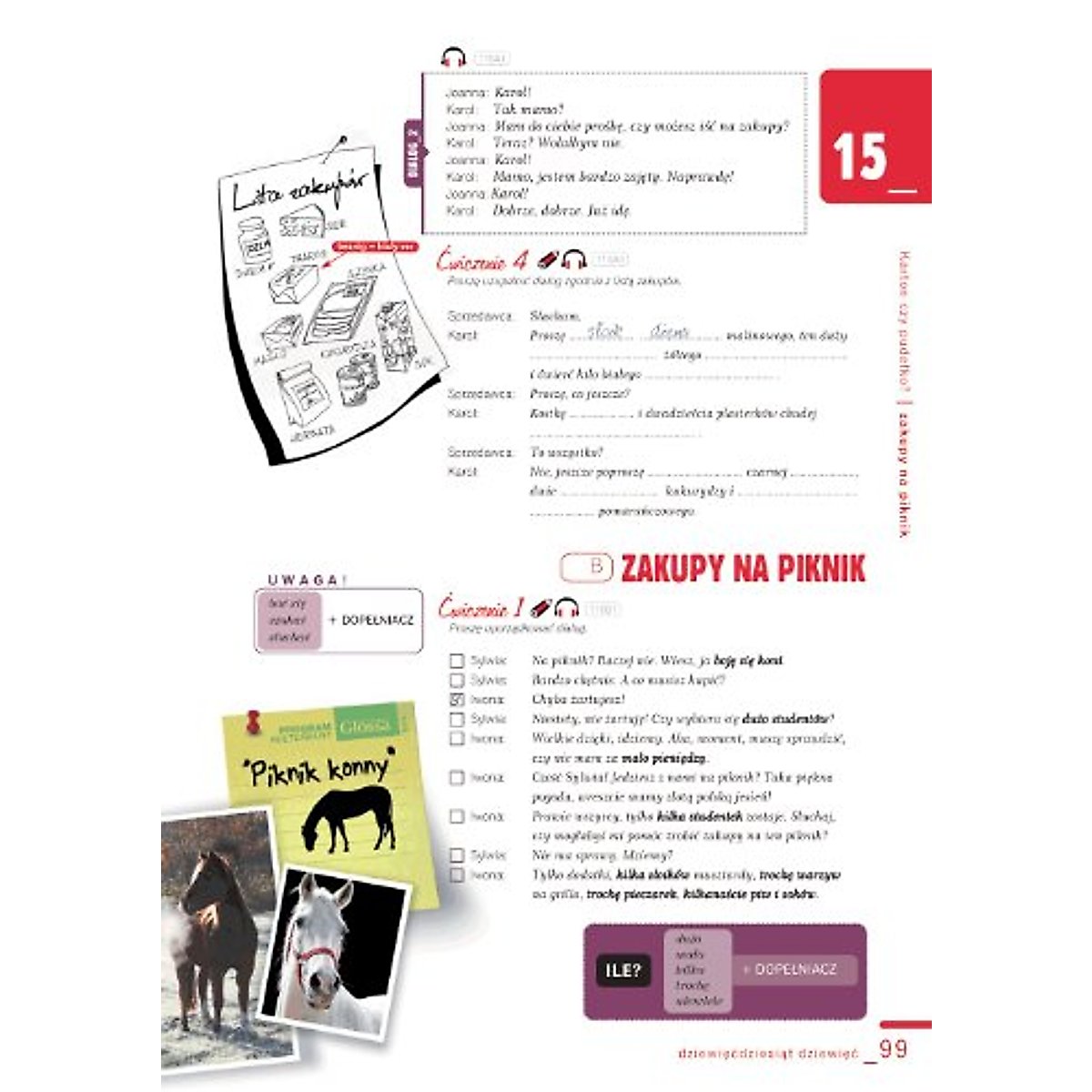 Polski, Krok Po Kroku: Level 1 (A1/A2): Coursebook for Learning Polish as a Foreign Language (Polish Edition)