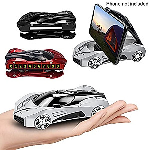 SYCOOVEN Car Phone Holder, Car Shape Phone Mount Silicone Car Pad Mat for Various Dashboards, Slip Free Desk Phone Stand Compatible with iPhone, Samsung, Android Smartphones, GPS Devices and More