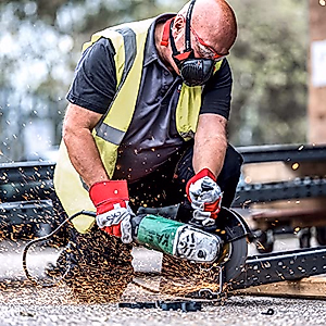 Trend Air Stealth Dust Mask, Half Mask with Replaceable Twin HEPAC Filters for Woodworking, Building & Construction Work, Medium/Large, STEALTH/ML