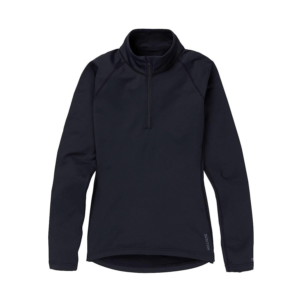 Burton Women's Heavyweight X Base Layer Quarter-Zip, True Black, XL