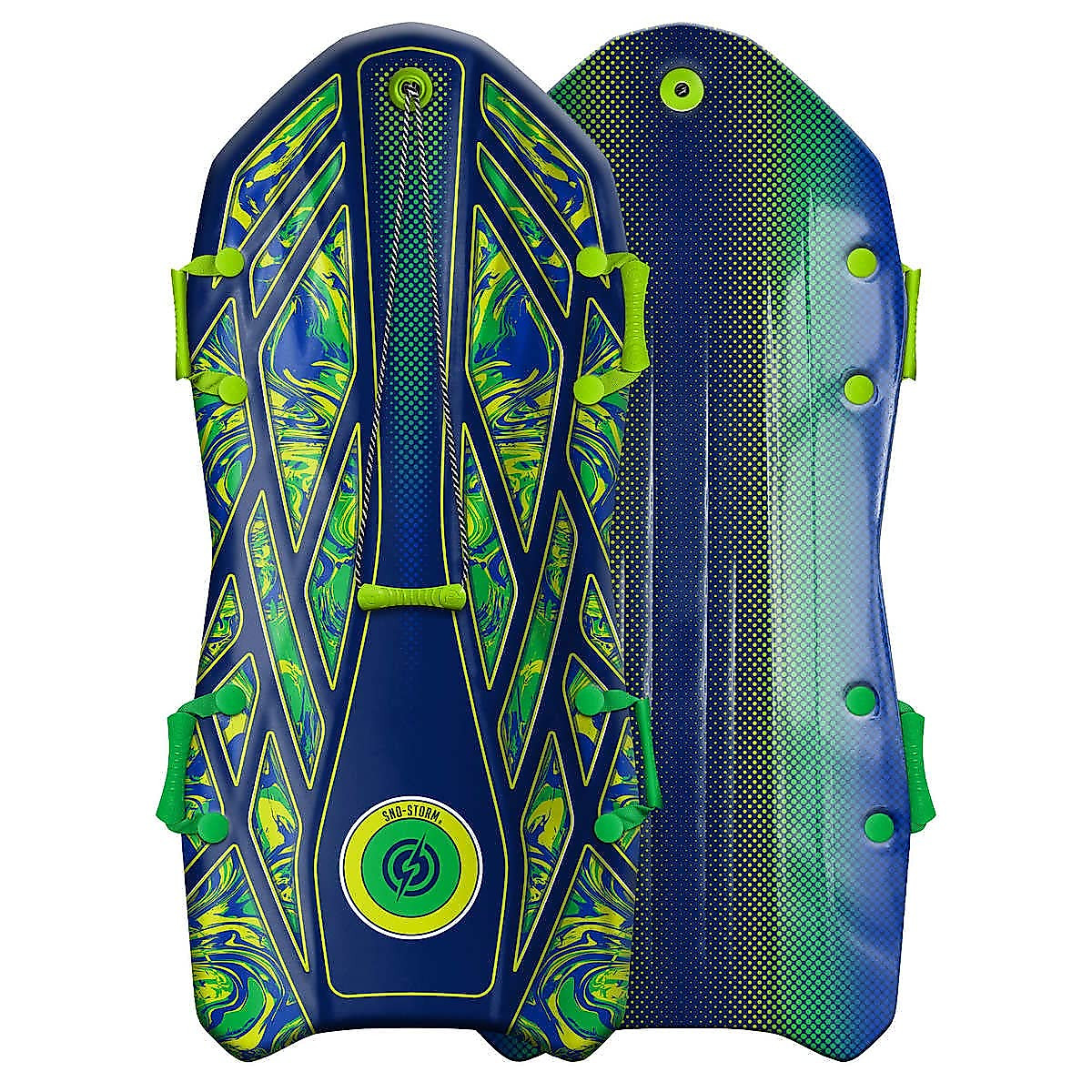 Sno-Storm 50" Vipernex Snow Sled Lightweight Glide Smoothly Ready to Ship, 2 Seater - Lime