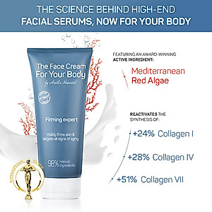 Crepe Firming Advanced Cream - European Hi-tech Skin care - Hyaluronic Acid in the 50-3000 kDa Molecular Spectrum - Tightening & Lifting Collagen Repair Treatment - Best for Body, Face and Neck 7.5 oz