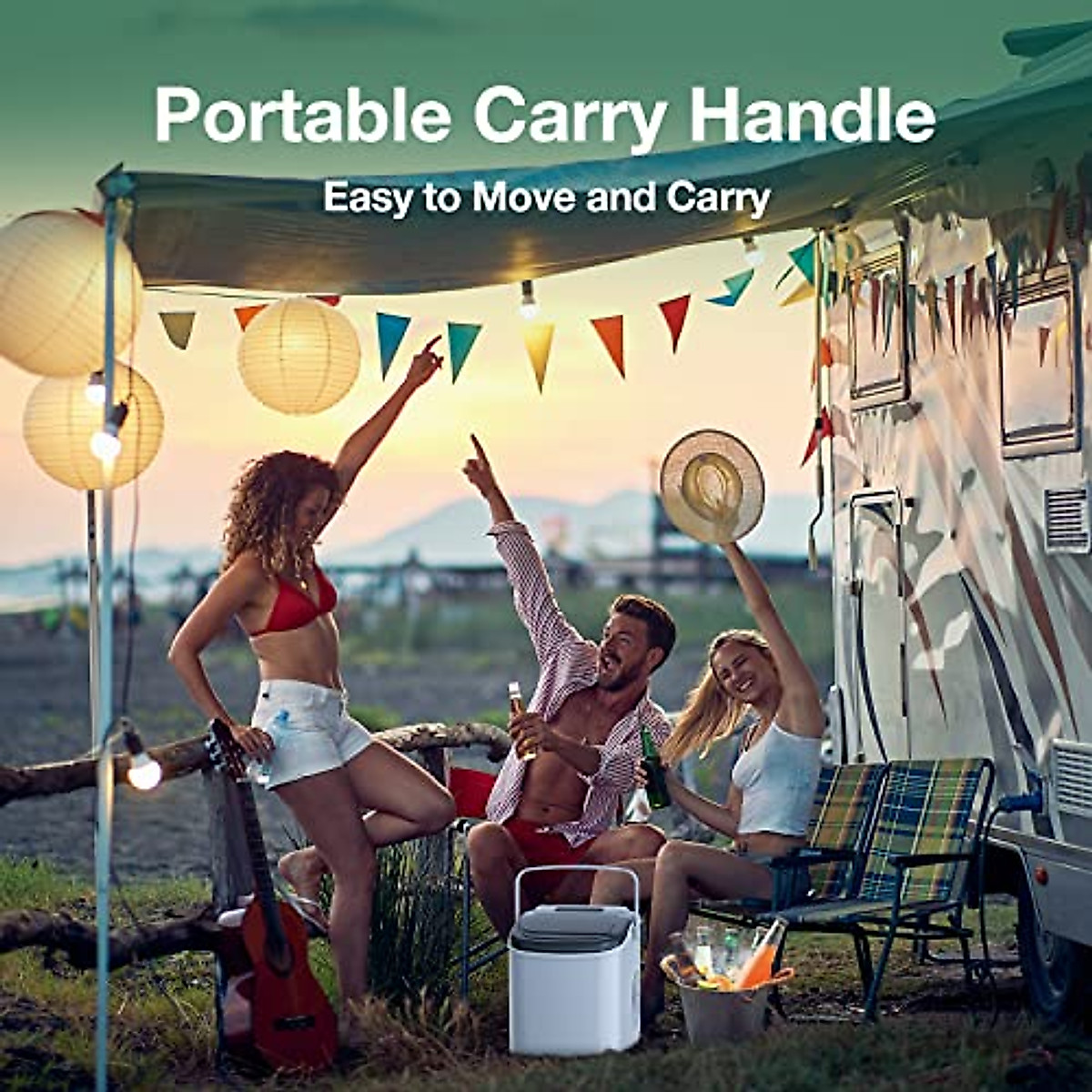 Ice Maker Countertop, Fast Ice Making in 6 Mins 9 Bullet-Shaped Ice, 26.5lbs/24Hrs, Portable Ice Maker Machine with Self-Cleaning, Ice Scoop, Ice Bags and Basket, for Home/Kitchen/Office/Bar/Party