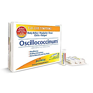 Boiron Oscillococcinum for Relief from Flu-Like Symptoms of Body Aches, Headache, Fever, Chills, and Fatigue - 12 Count