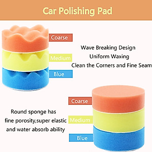 102pcs Sandpaper 3 Inch Sanding disc 60-3000 Grit Wet Dry Sandpaper with 1/8"&1/4" Backer Plate Shank, Soft Foam Buffering Pad, and Polishing Pads Sponge for Wood Mirro Jewelry Car Metal Polishing kit