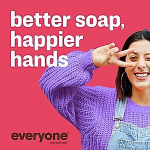 Everyone Liquid Hand Soap, 12.75 Ounce (Pack of 3), Ruby Grapefruit, Plant-Based Cleanser with Pure Essential Oils (Packaging May Vary)