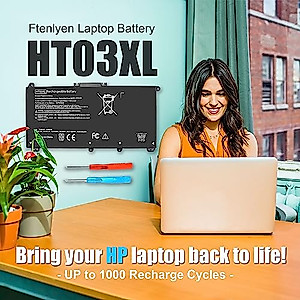 L11119-855 HT03XL Battery for HP Pavilion 15-CS 15-DA 15-DB 15-DW 17-CA 14-CE 14-CF 14-DF 15-DA0012DX 15-DA0014DX L11421-542 L11421-2C2 HT03041XL HTO3XL Laptop Replacement HSTNN-UB7J HSTNN-LB8M