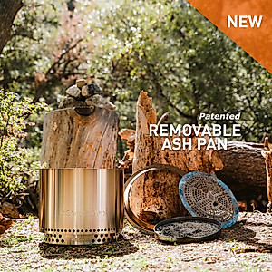 Solo Stove Bonfire Big Yard Bundle 2.0 | Incl. Bonfire Smokeless Fire Pit with Stand, Shield, Shelter, Portable for Wood Burning, Removable Ash Pan, Stainless Steel, H: 16.75in x Dia: 19.5in, 28.25lbs