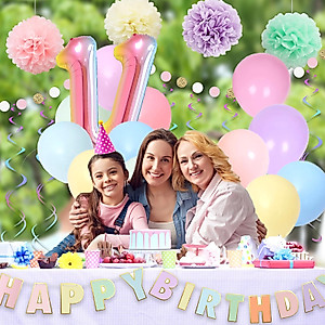 BRT Bearingshui 11th Birthday Decorations, 40 Inch Rainbow Gradient Number 11 Balloon, 11th Birthday Balloon, Happy Birthday Banner, Children’s 11th Birthday Party Supplies for Kids